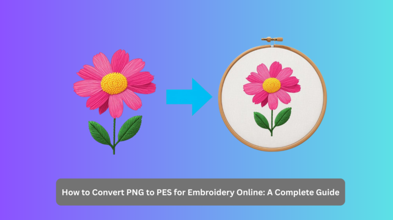 Convert PNG to PES for Embroidery Online Free PES Converter